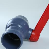 China Inner Thread PVC Double Union Ball Valve Monofilament Water Saving for sale