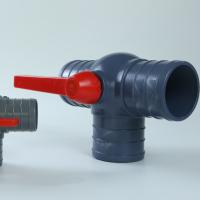 China UV Resistant PVC Three Way Valve Blue Black PVC Water Valve ODM for sale