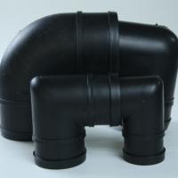 China 45 Degree 15mm Plastic Pipe Elbow Wear Resistant For Water Pressure Resistance for sale