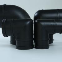 China Irrigation Plastic 90 Degree Hose Elbow Diameter 32mm-110mm ODM for sale
