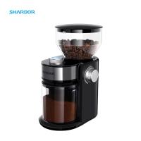 China Removable Adjustable Burr Coffee Grinder EU Plug Small 16 2 To 12 Cups for sale