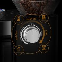 China Removable Adjustable Burr Coffee Grinder EU Plug Small 16 2 To 12 Cups for sale