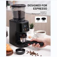 China Commercial Automatic Burr Coffee Grinder Digital Control Anti Splash Panel 275g for sale