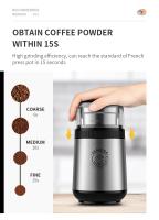 China Corn Spice Coffee Bean Grinder Machine Removable Bowl Portable Electric Burr Grinder for sale
