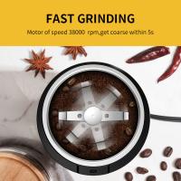 China 150W Commercial Electric Coffee Grinder 60g Capacity , 304 Stainless Steel Spice Grinder for sale