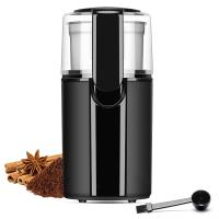 China UL Plug Electric Coffee Grinder Coarse Powder Black Stainless Steel Coffee Grinder Machine for sale