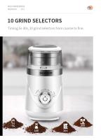 China Timing Knob Coffee Bean Grinder Stainless Steel Automatic Adjustable Burr Grinder for sale