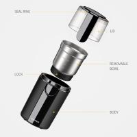 China Easy Clean Detachable Home Electric Coffee Grinder Removable Cup Stainless Steel CG628B for sale