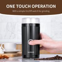 China ABS Easy Clean Coffee Machine Small Commercial Coffee Bean Grinder Machine Appliance ETL for sale