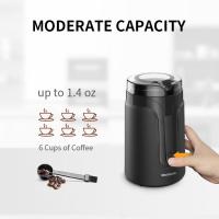 China Small Blade Compact Electric Coffee Grinder 150W 40g Automatic for sale