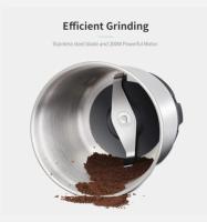 China Grey Electric Coffee Grinder SS304 150W Handheld Coffee Bean Grinder for sale