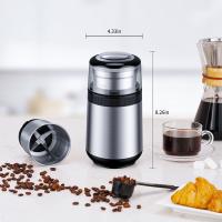 China Blade Silver Portable Electric Coffee Grinder Detachable ABS Easy Operation for sale