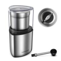 China 200W Small Electric Coffee Maker 120V Stainless Steel Coffee Grinder With Removable Bowl for sale