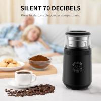 China 70g Battery Powered Spice Grinder SS304 Custom Logo Electric Black Pepper Grinder for sale