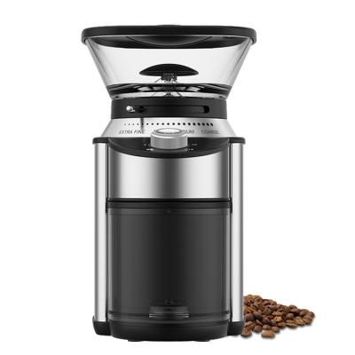 China 200W Espresso Burr Coffee Grinder With Blue LED Light and Safety Lock for sale