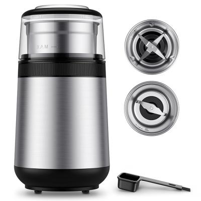 China Multi Function Nuts Herb Spice Grinder Machine 2 Removable Cups Electric Drip Coffee Maker for sale