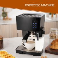 China 1240W Automatic Milk Frother Coffee Machine Double Semi Automatic Espresso Machine for sale