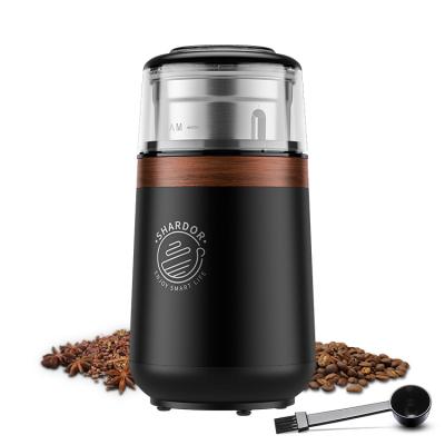 China Black OEM Automatic Coffee Machine SS304 Electric Blade Cups Professional Espresso Grinder for sale