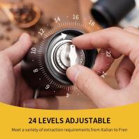 China Burr Small Handheld Mini Hand Coffee Grinder Aluminium Alloy Portable CE for sale