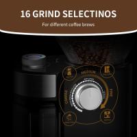 China 12 Cups 16 Adjustable Espresso Coffee Machine 150W Espresso Bean Grinder for sale