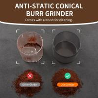 China Adjustable SHARDOR Anti Static Burr Coffee Grinder 2-12 Cup Bean Electric for sale