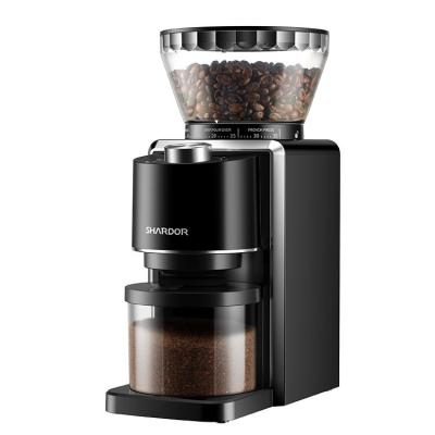 China Ultra Fine Professional Conical Burr Coffee Grinder Coarse 35 Setting LED Light for sale