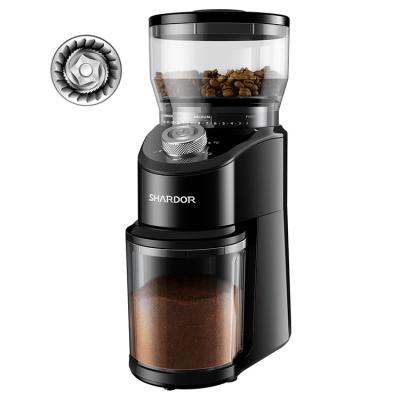 China 12 Cups Conical Burr Coffee Grinder 14 Grinding Setting Professional for sale
