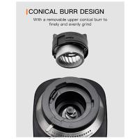 China Stainless Steel Electric Conical Burr Coffee Grinder Espresso Coffee Press 19 Setting for sale