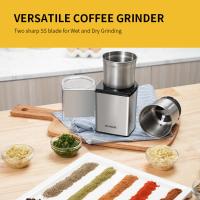 China 70g Rechargeable Coffee Grinder 200W Cordless Coffee Bean Grinder With Removable Cups for sale
