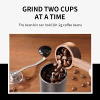 China Quiet Conical Burr Manual Coffee Grinder Aluminium Alloy Stainless Steel 25g Carry Easily for sale