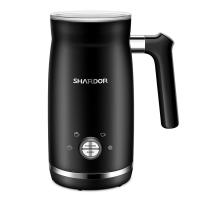 China Electric Espresso Milk Frother Warmer Heat Black Commercial Milk Steamer Machine for sale