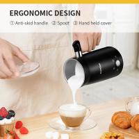 China 4 In 1 Commercial Automatic Milk Steamer Latte Stainless Steel Electric Milk Frother for sale