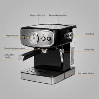 China 1.25L Removable Battery Powered Coffee Machine Pressure Gauge Milk Frother Steamer Machine for sale