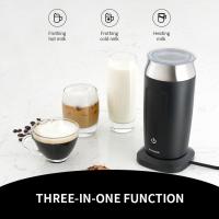 China White Black Electric Coffee Milk Frother Handheld Foam Warmer Stand for sale