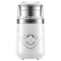 China Pepper Cumin White Custom Coffee Grinder Coarse Fine Removable Cups Timing Knob for sale