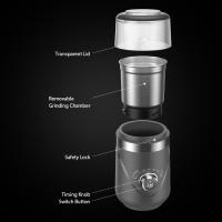China ABS Portable Bean Grinder Stainless steel Safty Lock Electric Home Espresso Grinder for sale