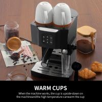 China Espresso Coffee Machine With Milk Frother Tank Stainless Steel for sale