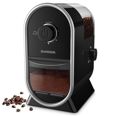 China Mini Black Burr Coffee Grinder 100W Coffee Grinding Machine For Home for sale