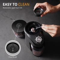 China Touchscreen Professional Burr Grinder LED Light Automatic With Removable Bean Hopper for sale