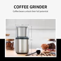 China Nuts Professional Custom Coffee Grinder Machine Electric 200W Stainless Steel for sale