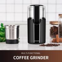 China Electric Spice Grinder Machine Multiple Settings Burr Mill Coffee Grinder With 2 cups for sale