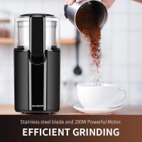 China Electric Spice Grinder Machine Multiple Settings Burr Mill Coffee Grinder With 2 cups for sale