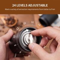 China Burr Espresso Stainless Steel Manual Coffee Grinder Precise Portable DIY Logo for sale
