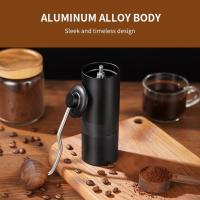 China Burr Espresso Stainless Steel Manual Coffee Grinder Precise Portable DIY Logo for sale