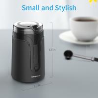 China 40g Small Espresso Coffee Grinder Machine SS304 ABS Black for sale