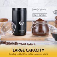 China Electric Small Coffee Bean Grinder Electric Pepper Mill Grinder For Herbs Peanuts Fine Leaves for sale