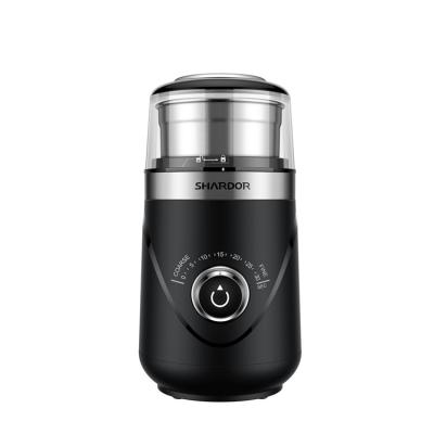 China Adjustable Timing Knob Electric Coffee Grinder One Button Start For Coarse Fine Powder for sale