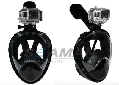 China 180 ° open view Full Face Free Breathing Snorkel Mask with Tubeless Prevent Gag Reflex for sale