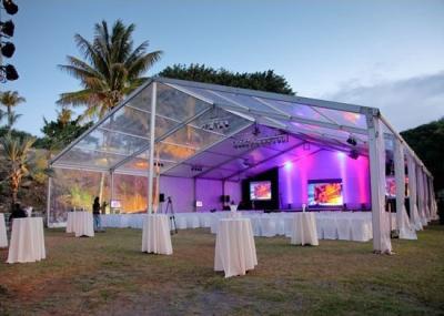 China Elegant Banquet Wedding Party Tent Clear Roof Top Hot Dip Galvanized Steel for sale