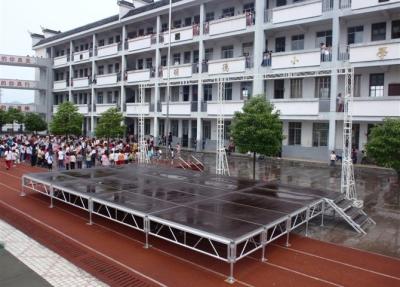 China Anti Skip Aluminum Stage Platform 50*3 Millimeter Main Tube Easy Assemble for sale